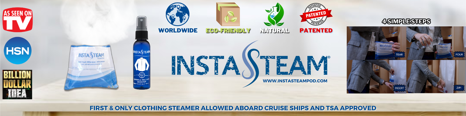 Electricity-Free Travel Steamer Safe for Aircraft & Cruise Ships ...